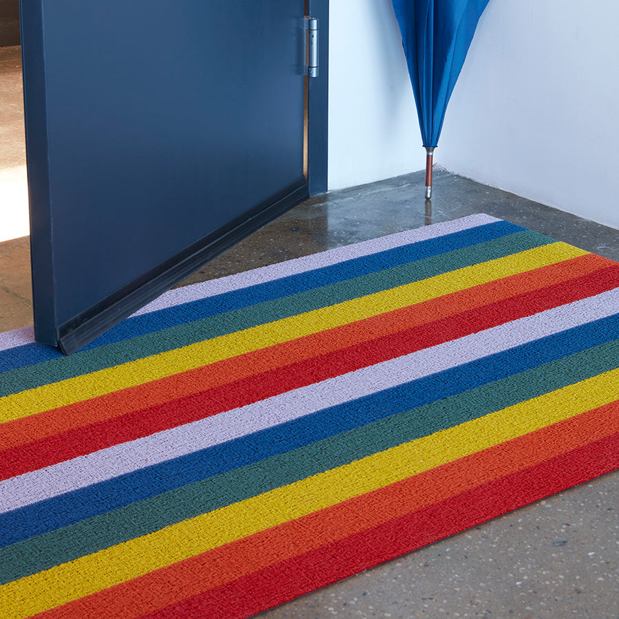 Pride Stripe Shag Floor Mat – Chilewich – Viesso