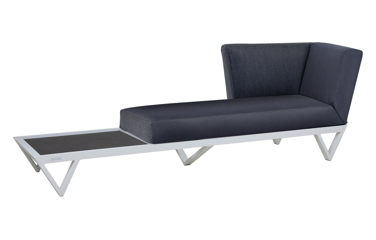 Bondi Belle Left Hand Arm Sofa Chaise with HPL Table – Viesso