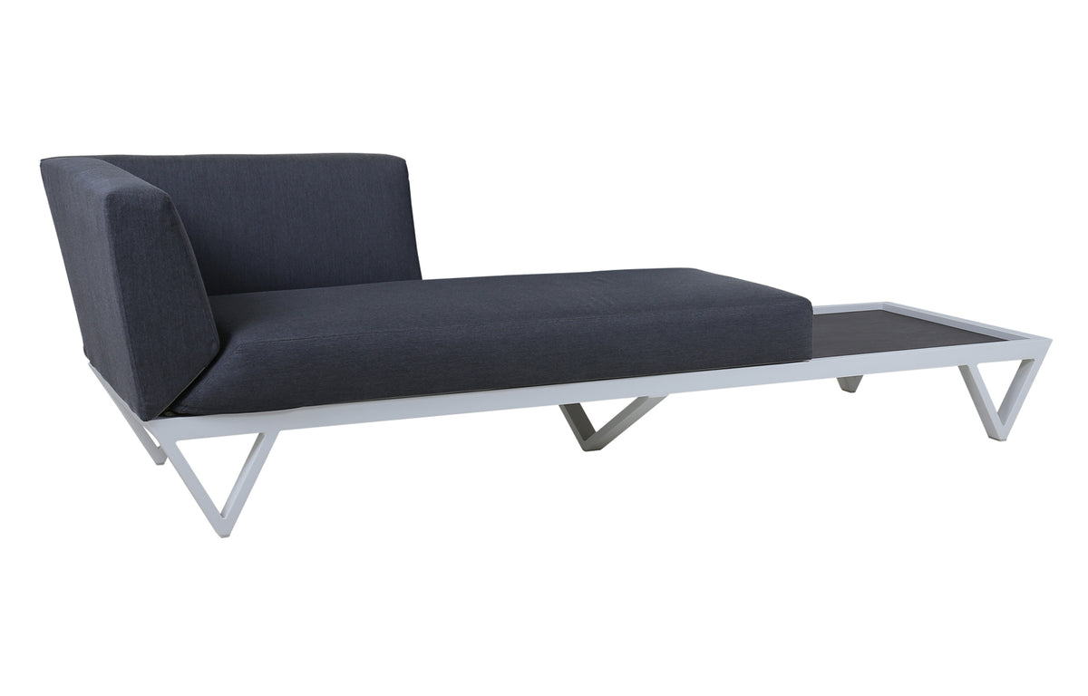 Bondi Belle Right Hand Arm Sofa Chaise with HPL Table – Mamagreen – Viesso