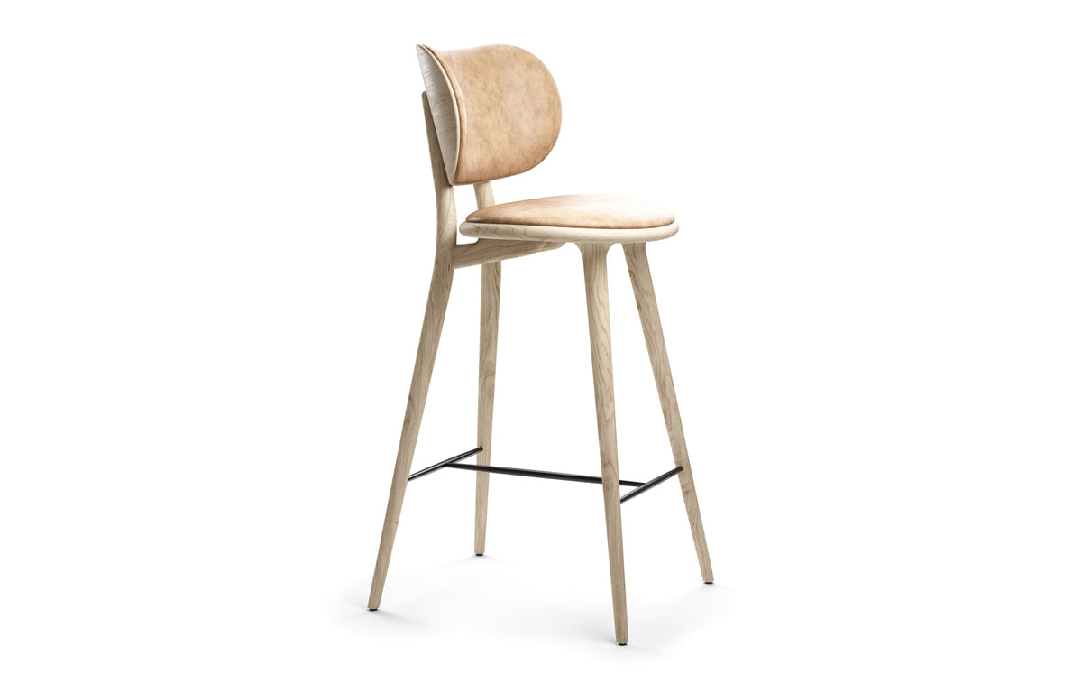 High Stool with Backrest – Mater – Viesso