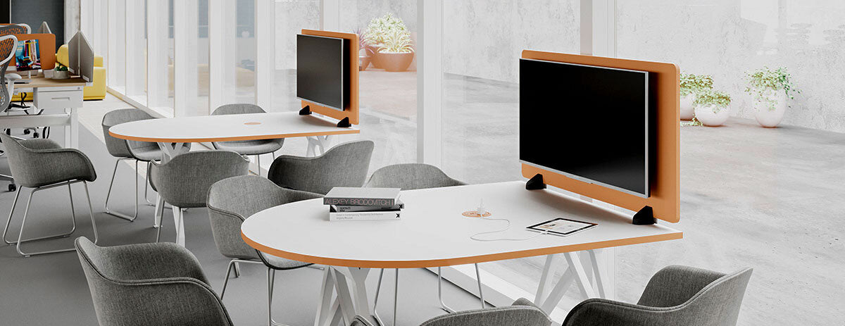 Tele Meet Conference Table with Media Panel – Scale 1:1 – Viesso